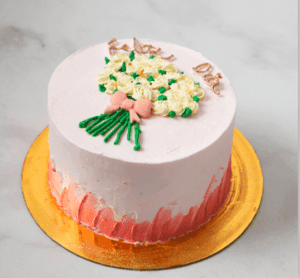 Ponqué de chocolate decorado con crema richs - Pastelería Yanuba